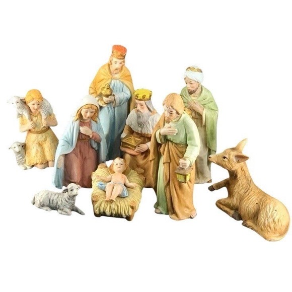 Homco | Holiday | Vintage Homco Nativity Set 9 Piece Porcelain ...